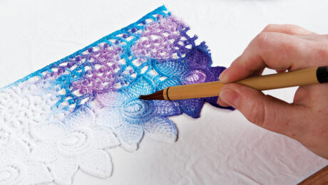 How to Create Painted Lace Trim for Unique Detail on Garments and ...