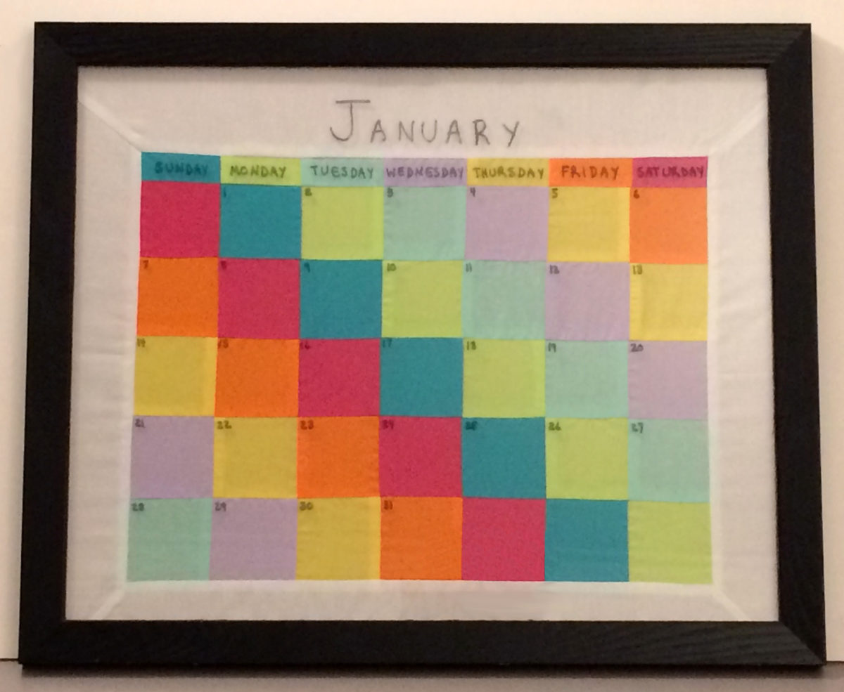 Quilt a Fabric Calendar to Help Plan Your Sewing Time and Get Organized ...