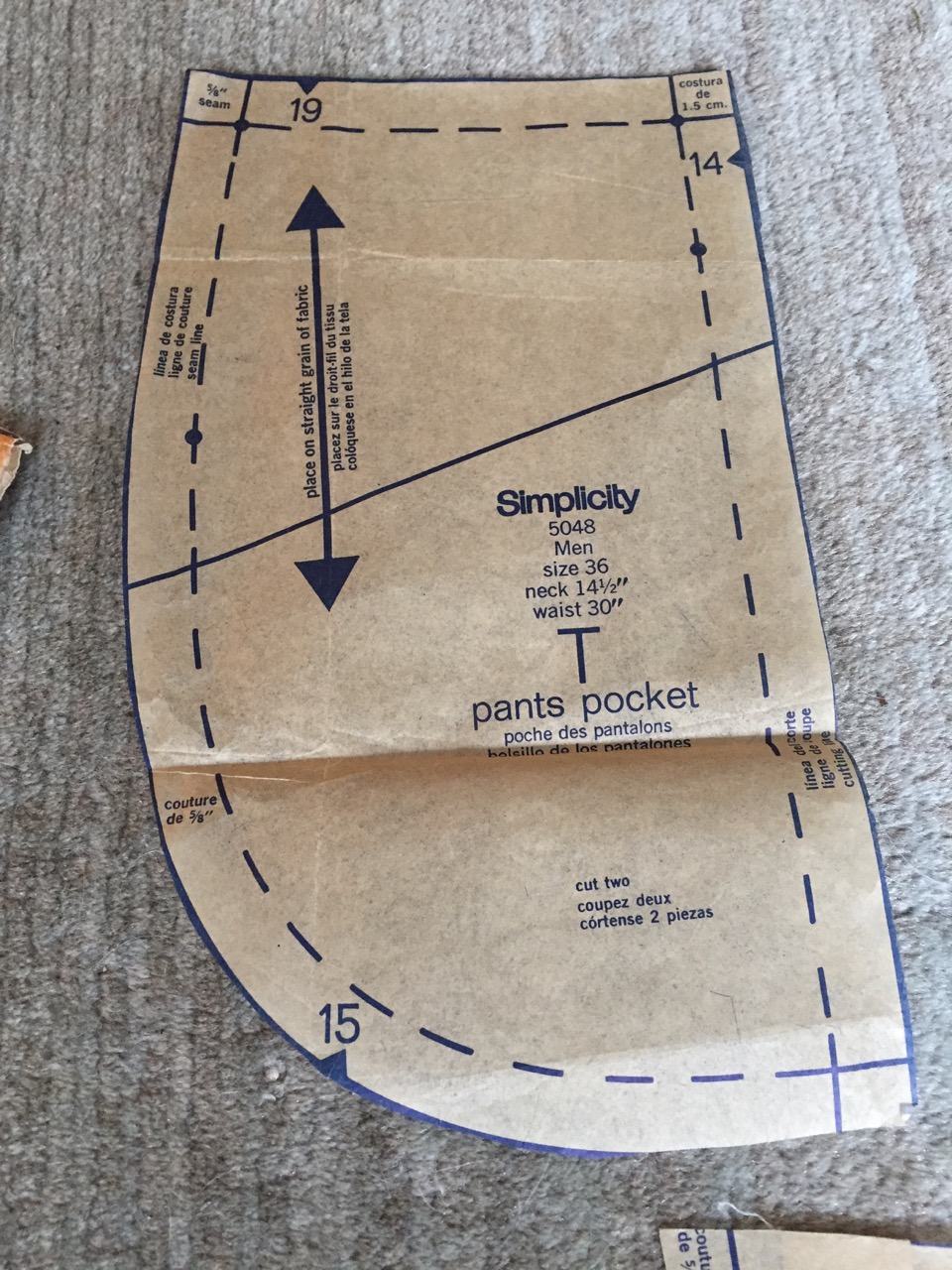 Using Vintage Men's Sewing Patterns