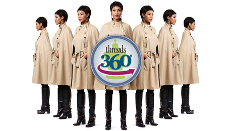 Cape with Button Detail | 360-Degree View - Threads