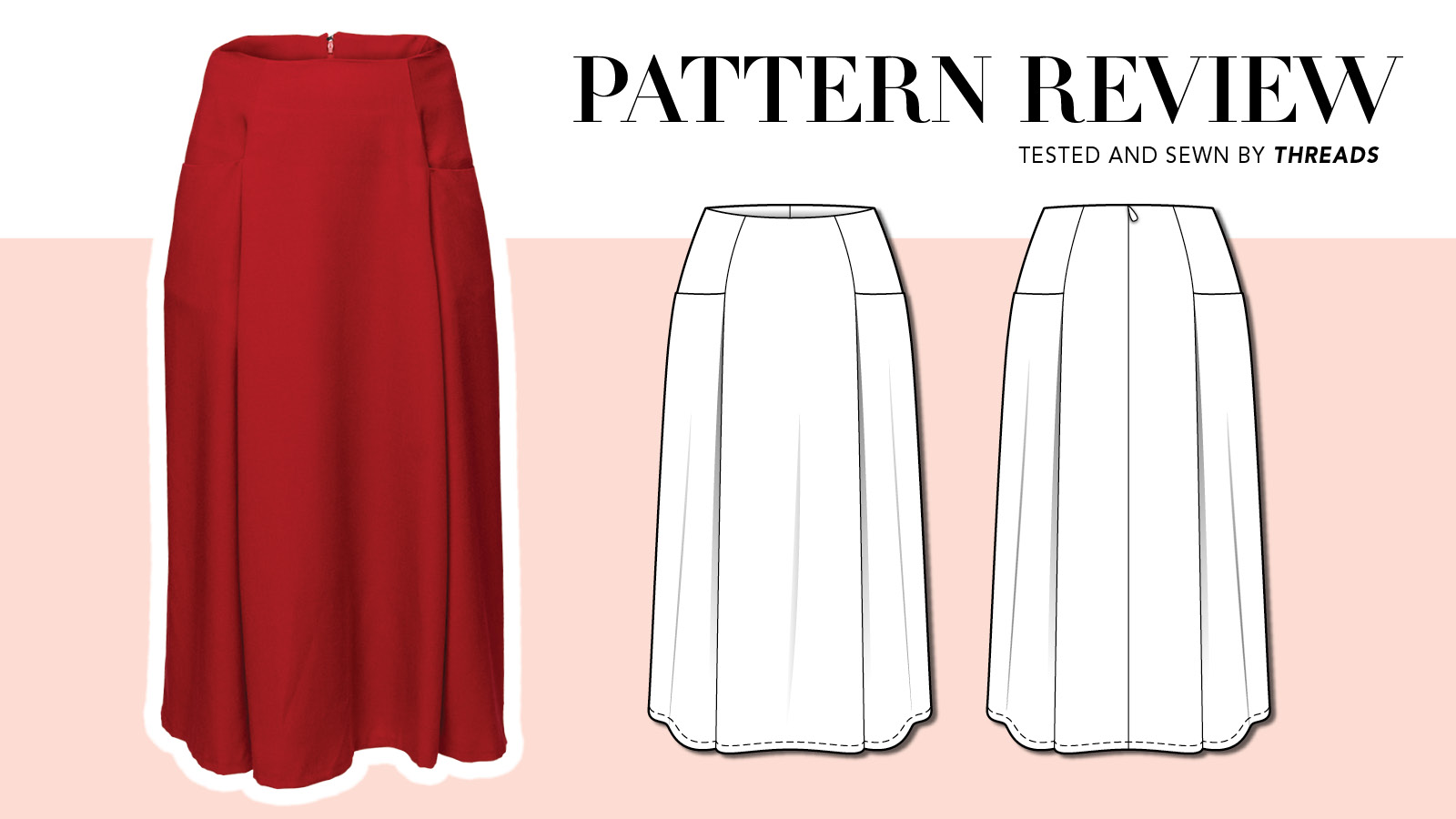 Pattern Review: Just Patterns, Lara Skirt 1106 - Threads