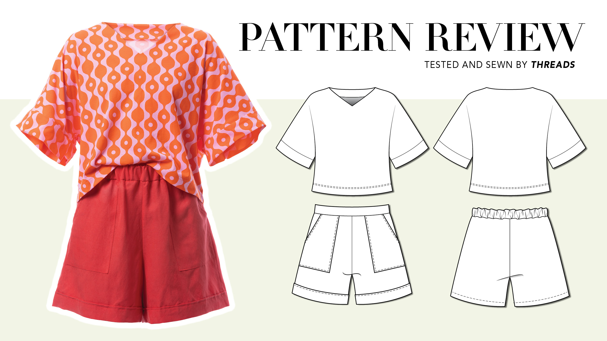 Pattern Review: Atelier Jupe, Billie Top & Finn Shorts - Threads