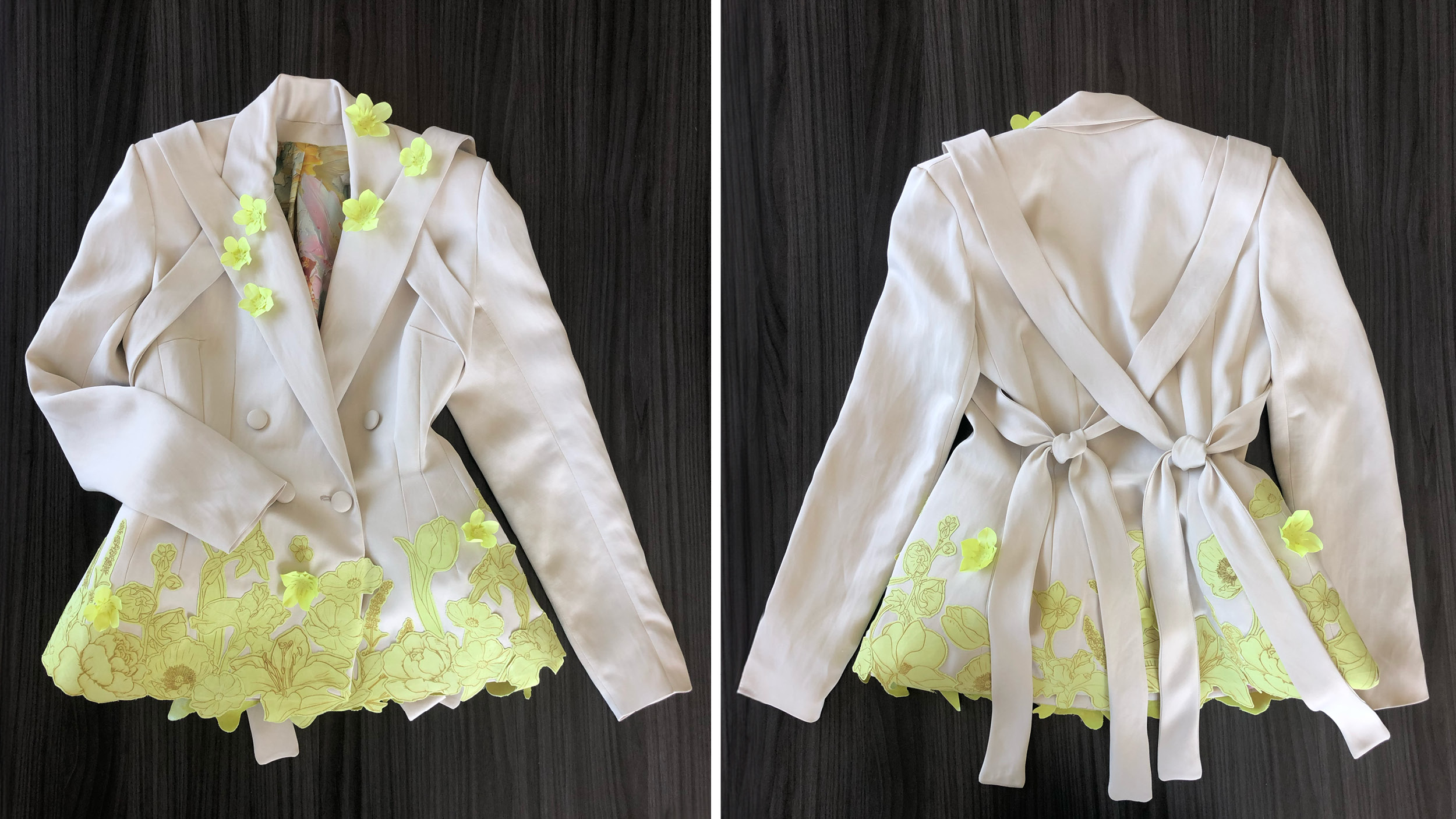 Designer Blazer: Add Straps that Wrap and Tie in Back - Threads