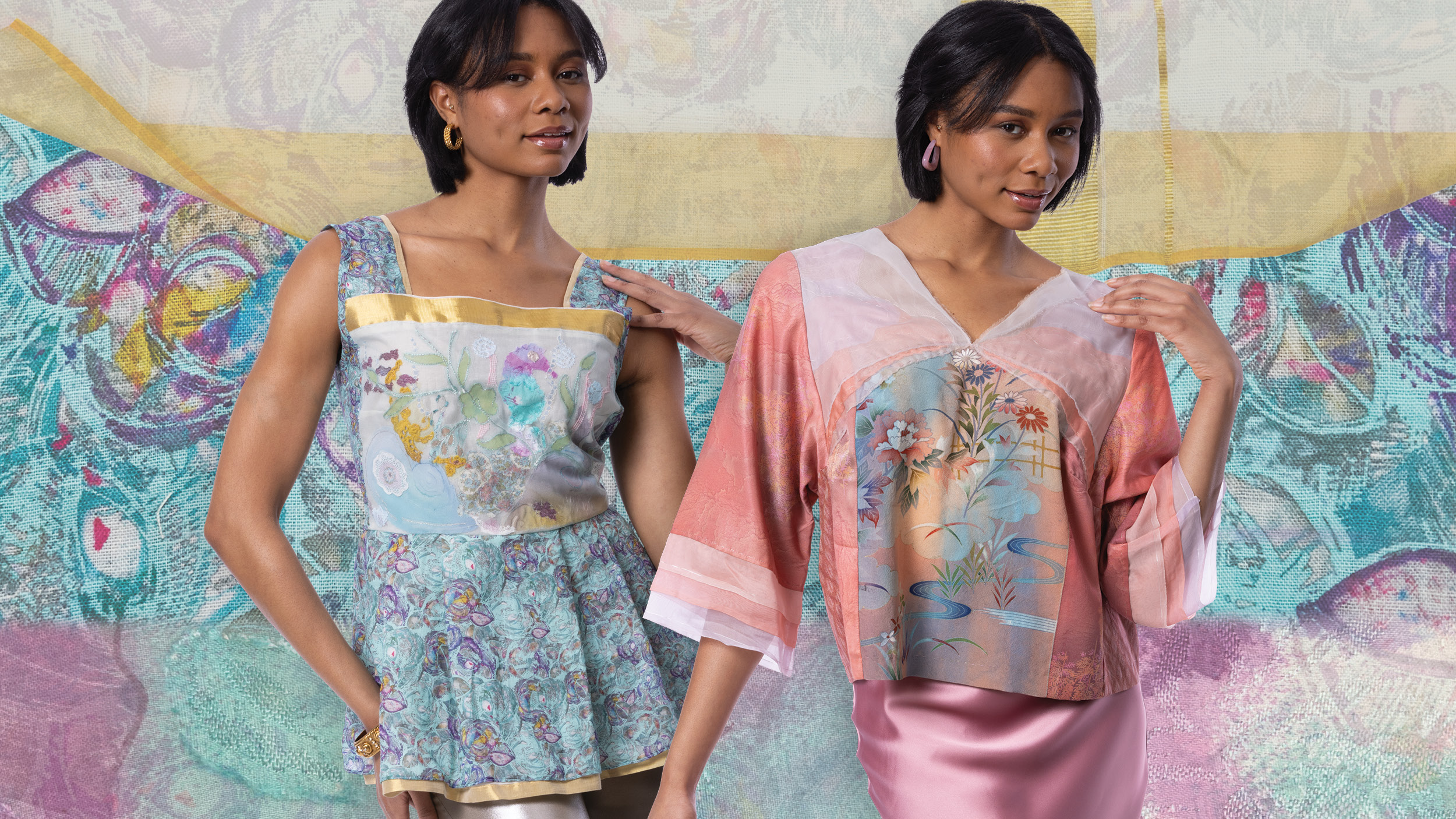 Create a Delicate Collage with Layered Sheers - Threads