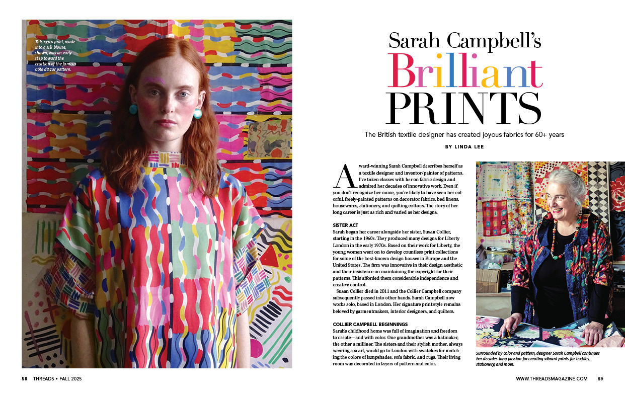 Meet British Textile Designer Sarah Campbell - Threads
