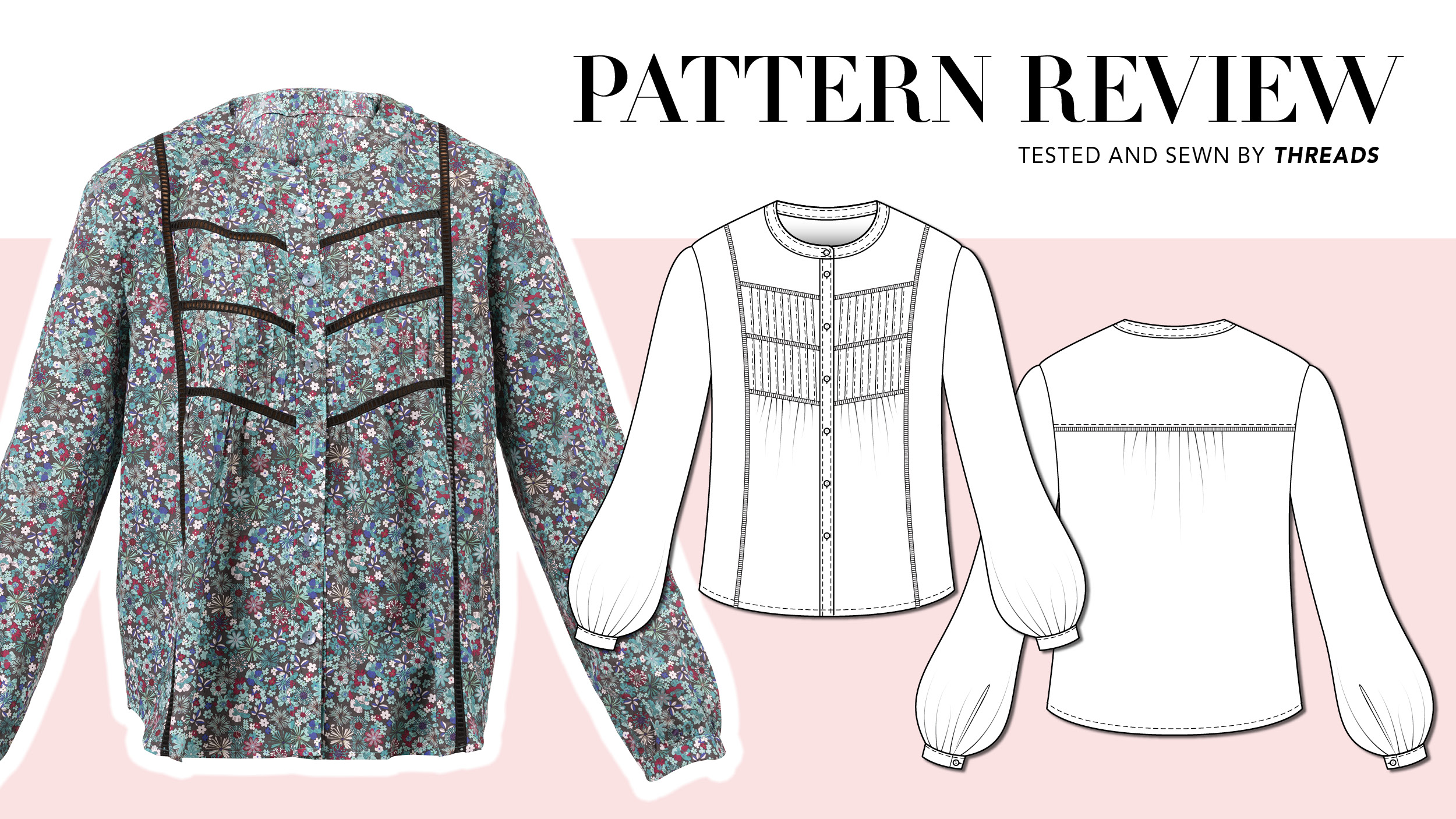 Pattern Review: Designer Stitch, Rian Blouse 0125 - Threads