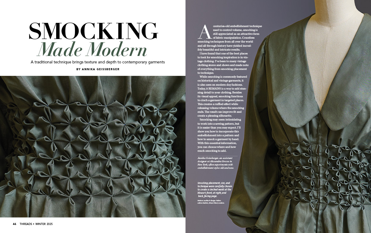 Experiment With Smocking - Threads