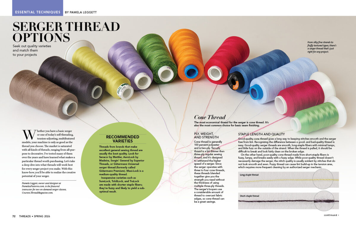 How to Choose the Right Serger Thread - Threads